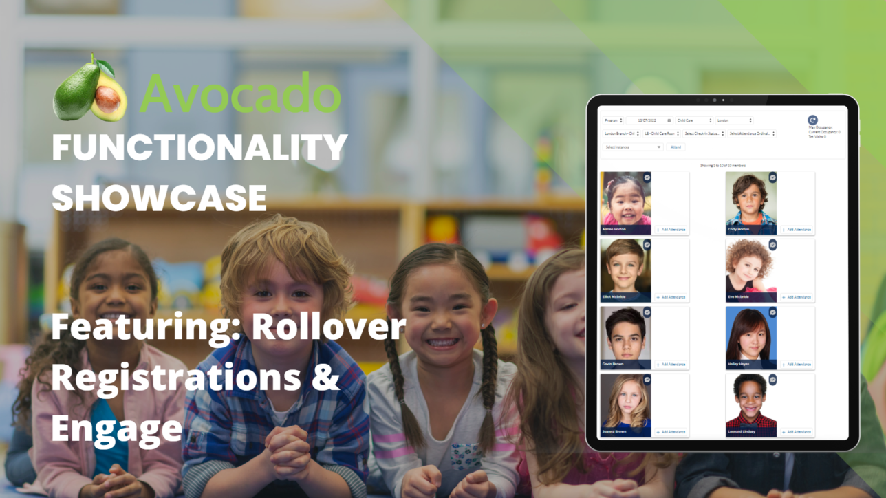 Rollover Registration & Engage Functionality Showcase – Avocado User ...